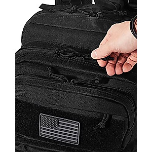 Falko Tactical Backpack - 2.4x Stronger Work & Military Backpack. Water Resistant and Heavy Duty Large Molle Backpack (50L)