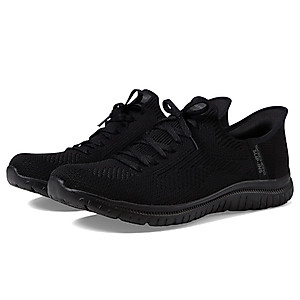 Skechers Women's Virtue-Divinity Sneaker, Black/Black=BBK, 10 Wide