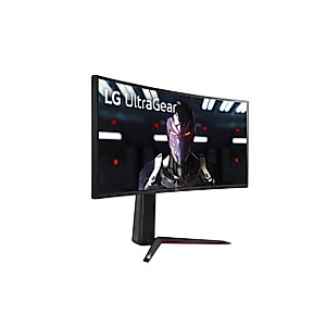 LG 34GN850-B 34-Inch Ultragear Curved QHD 3440x1440 IPS 144Hz HDR G-SYNC Compatible Gaming Monitor with Gaming-Focused Features (Renewed)