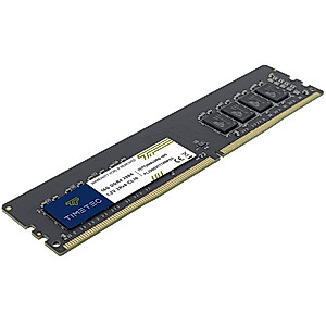 Timetec 32GB KIT(2x16GB) DDR4 2666MHz PC4-21300 Non-ECC Unbuffered 1.2V CL19 2Rx8 Dual Rank 288 Pin UDIMM Desktop Memory RAM Module Upgrade (32GB KIT(2x16GB))