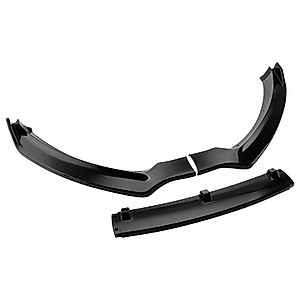 MotorFansClub 3pcs Front Bumper Lip Splitter Fit for Ford Fusion Mondeo 2013 2014 2015 2016 Trim Protection Splitter Spoiler, Black
