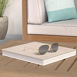 Ray-Ban RB3025 Classic Aviator Sunglasses, Legend Gold/Polarized Clear Gradient Dark Blue, 58 mm