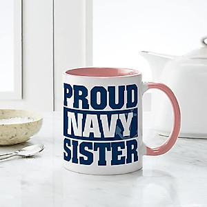 CafePress Proud Navy Sister Ceramic Coffee Mug, Tea Cup 11 oz