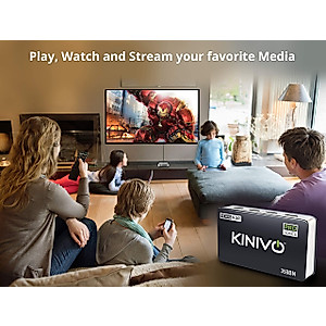 Kinivo 350BN 4K HDMI Switch with BlueRigger 4K HDMI Cable - 6.6FT, 3 Pack (4K 60Hz, HDR, HDMI 2.0, 3 Port Switch, Auto-Switching)