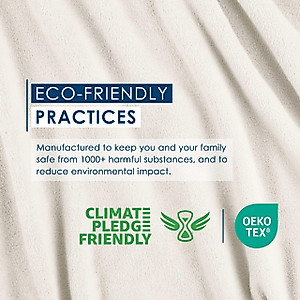 Martex 1B06847 Super Soft Fleece Plush Lightweight Blanket Low Lint Luxury Hotel Style Solid Pet Friendly Bed and Couch Blankets, Twin, Ivory