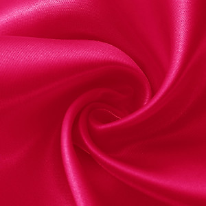 Horbaunal 2 Pack Hot Pink Satin Table Runner 12 x 108 Inch, Smooth Table Runners for Wedding Banquets Birthday Party