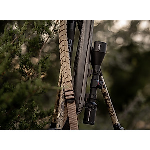 Caldwell Max Grip Slim Sling with Sling Swivel Studs and Adjustable Overmolded Strap for Shooting, Hunting and Range, Flat Dark Earth