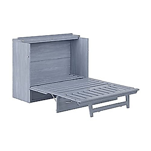 AFI,Northfield Murphy Bed Chest, Full, Driftwood