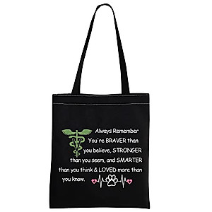 MBMSO Vet Tech Gifts Veterinarian Tote Bag Vet Assistant Gifts Veterinary Gifts Reusable Canvas Shopping Grocery Bag (Vet Tech TB-black-02)