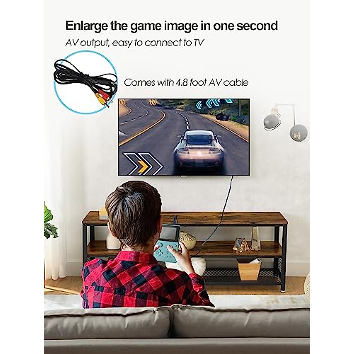 Fadist Handheld Game Console, Portable Retro Game Console, Built in 1000+ Classic Games,IdeIdeal Gift for Kids, Friend