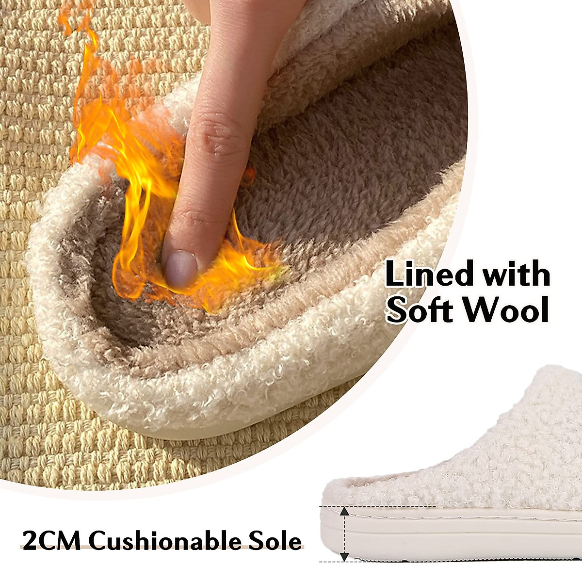 Bevaney Smile Face Slippers for Women, Soft Plush Smile Slippers Retro Preppy Slippers with Smile Face Happy Face Slippers Slip-on Cozy Indoor Outdoor Slippers