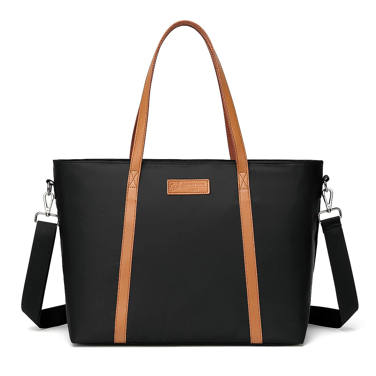 Tote Bag for Women, Bags for Women Teacher Work Laptop Tote Bags fit 15.6 Inch Computer Nurse Shoulder Office Satchel Bag Large Zippered Totes Carryon Travel Purse Lightweight Handbag Waterproof