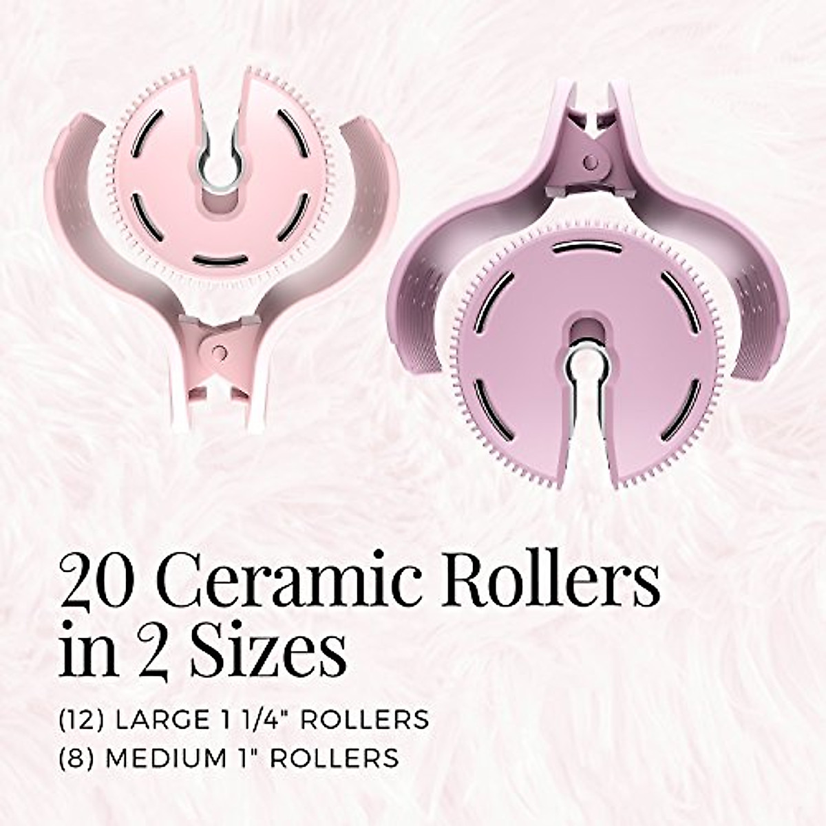 Remington H9100S Pro Hair Setter with Thermaluxe Advanced Thermal Technology Electric Hot Rollers 11 ¼", Purple, 1 Count