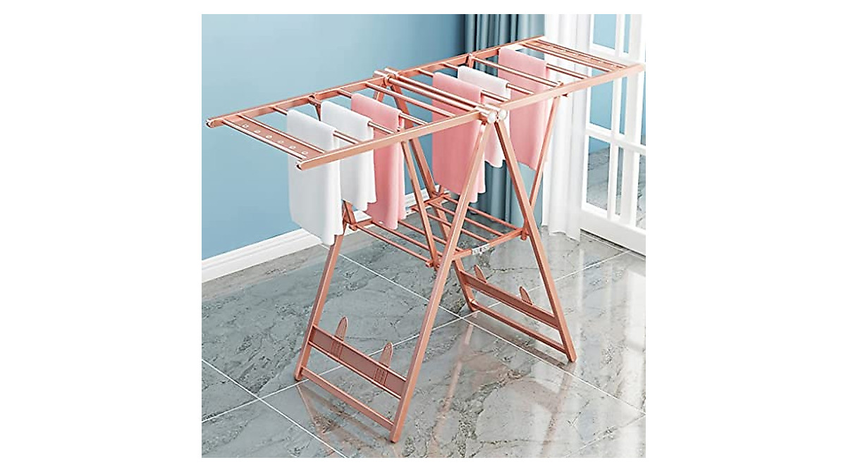 Adjustable Aluminum Clothes Drying Rack for Home Use