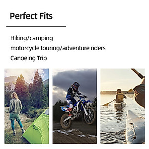 KOSIBATE Map Case, Waterproof Military Hiking Map Pouch Holder with Clear Window & Lanyard