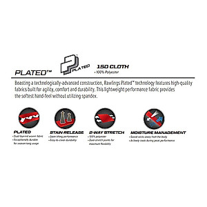 Rawlings | PRO 150 Series Baseball Pants | Youth XX|Large | Pinstripes | White / Royal | Relaxed Fit