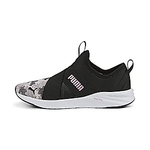 PUMA Women's Better Foam Prowl Slip On Sneaker, Black-Pale Grape, 6