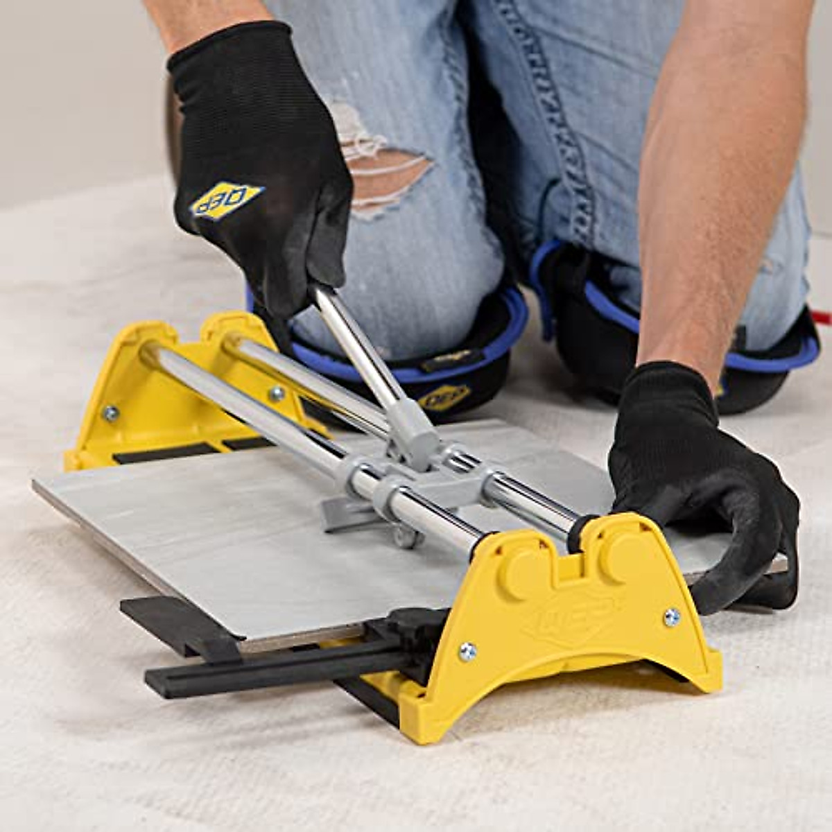 QEP Tile Cutter, 1/2 in Cap, 14 in, Yellow