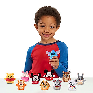 Disney Classics Cutie Beans 2.5-Inch Surprise Plush and Clip-On Carrier Pack, 5-Piece Set, Officially Licensed Kids Toys for Ages 2 Up, Amazon Exclusive