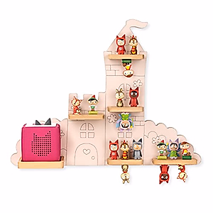 Tonies Magnetic Wall Shelf for Toniebox, Charging Station, and 35 Tonies - Castle