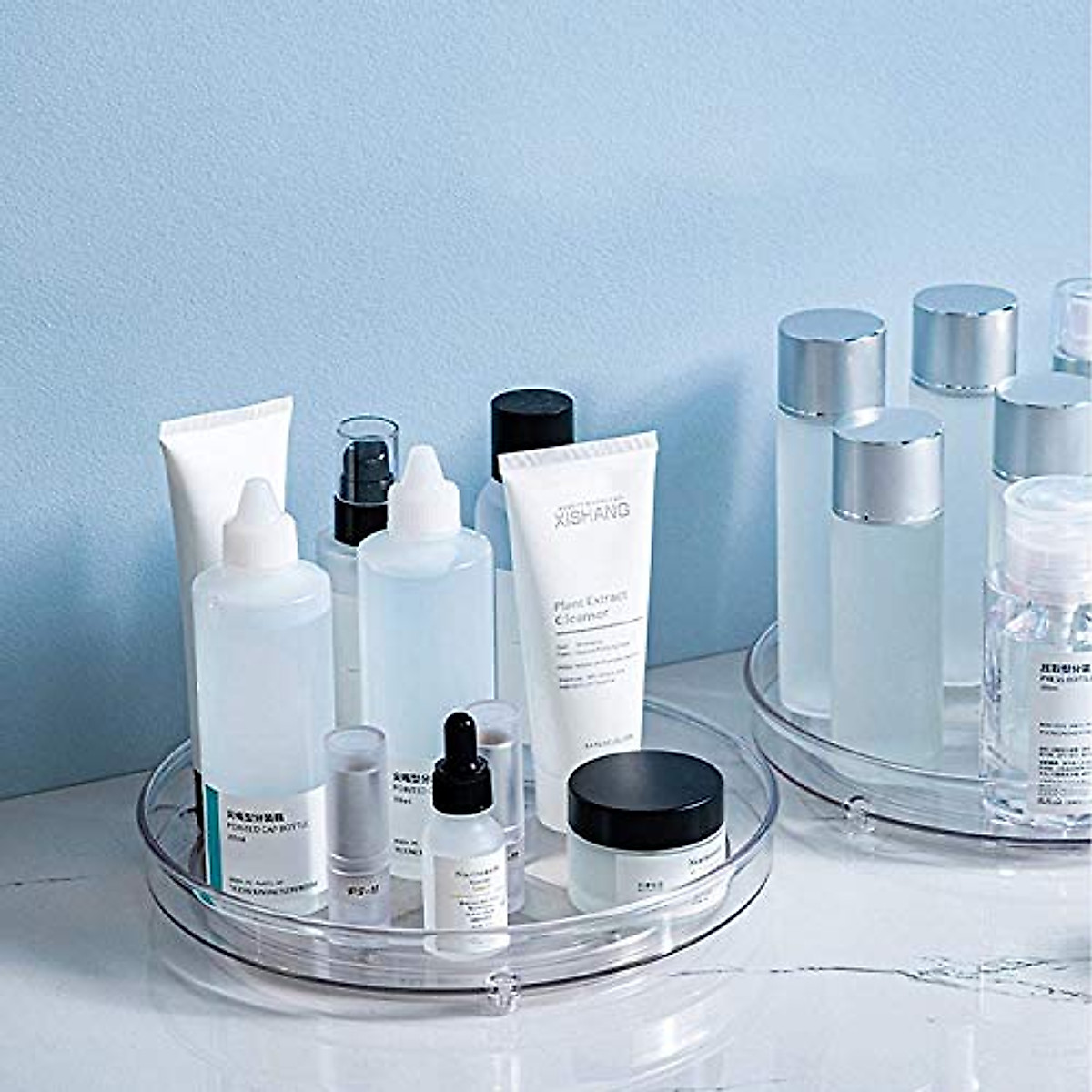 Non-Skid 3 Tier Lazy Susan for Kitchen, Cabinet, Pantry,Lazy Susan Turntable Cabinet Organizer，360 Degree Rotating Spice Rack，Lazy Susan Turntable