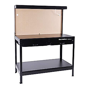 Olympia Tools Multipurpose Workbench with Light, 87-883-917 , Black