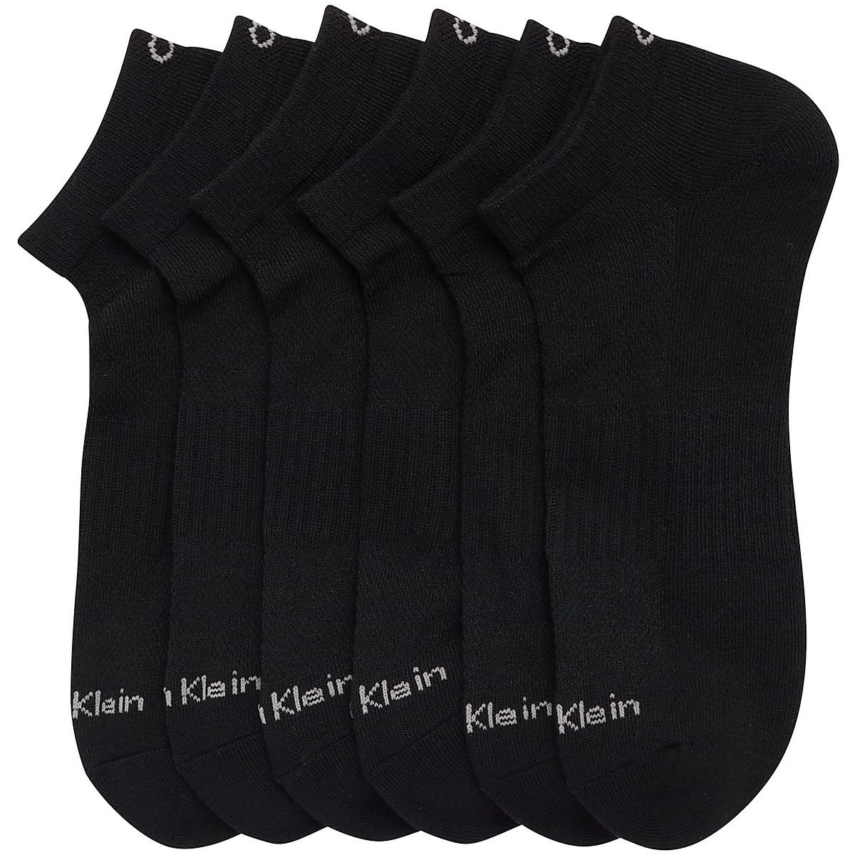 Calvin Klein Men's Socks - No Show Ankle Socks (6 Pack), Size 7-12, Classic Black