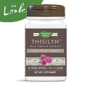 Nature's Way Thisilyn Standardardized Milk Thistle Extract, Vegan, 60 Capsules