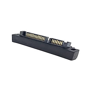 cablecc Right Angled 90 Degree SATA 22Pin 7+15 Male to SATA 22P Female Extension Convertor Adapter