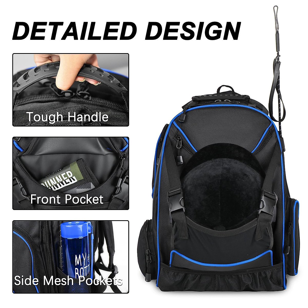 Large capacity equestrian horse riding gear horseback riding bag grooming tote bag equestrian backpack with helmet holder ringside equipment casual daypack backpacks
