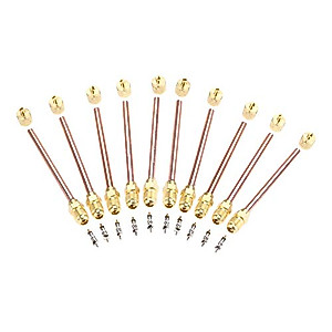 gohantee 10PCS Access/Service Valve 1/4'' SAE x 1/4'' OD x 4'' Stem Core AC Refrigeration