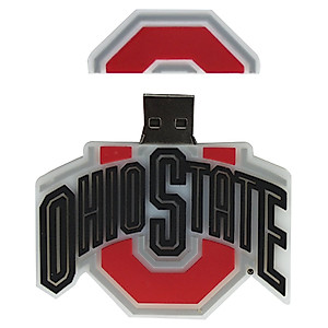 Flashscot Collegiate Ohio State O Logo Shape USB Drive, Ohio State, 16GB
