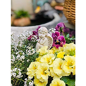 MUAMAX Decorative Angel Garden Stakes Miniature Angel Fairy Garden Angel Small Memorial Statue