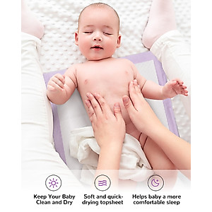 Baby Disposable Changing Pads 100 Pack Disposable Baby Underpads Ultra Soft Waterproof Diaper Changing Liners 13 x 18 in