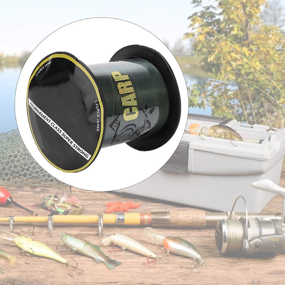 Natudeco 500m Fishing Lines Nylon Weaves Wire Anti Winding Fishing Tackle Accessory Strong Pull Outdoor Leisure Sports Accessories for Sea Fresh Water