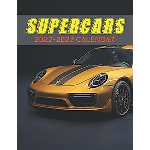 Supєrcαrs calendar 2023: 18 Month Planner To Keep You On Track. Perfect Gift! From JUN 2022 to Dec 2023