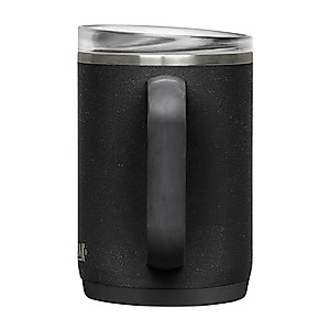 CamelBak Thrive Leak-Proof 16 oz Mug, Insulated Stainless Steel - For travel, coffee, tea, hot beverages - Spill Proof - Cup-holder Compatible, Black