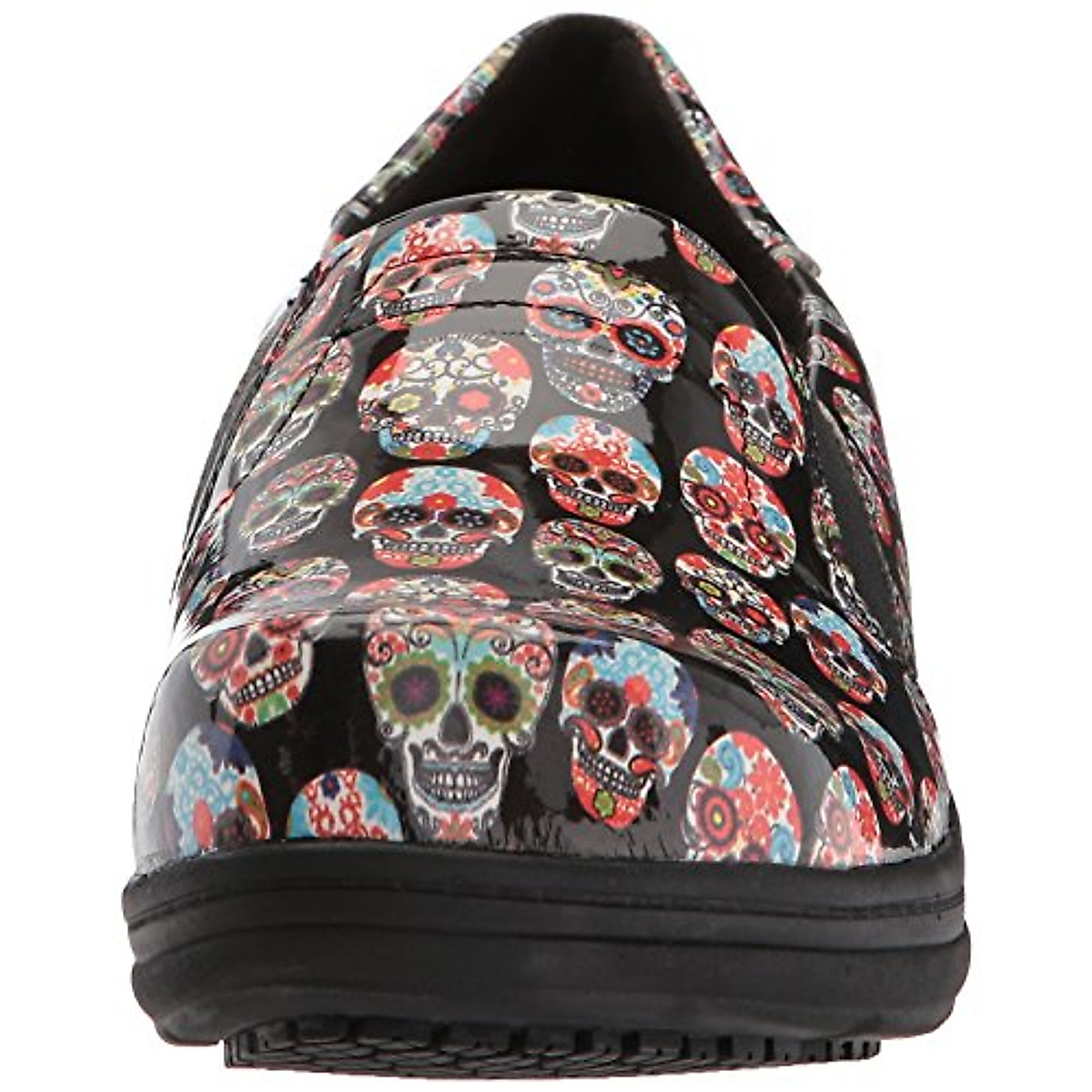 Easy Works Women's Bind Health Care Professional Shoe, Skull Patent, 6 B(M) US