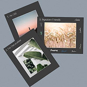 Golden State Art, Pack of 20 11x14 BLACK Picture Mats with White Core Bevel Cut for 8x10 Pictures