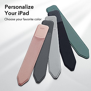 ESR Pencil Case Holder Compatible with The Pencil (Pro and 1st and 2nd Gen), Elastic Pocket for Stylus Pen [Pencil Protected and Safe] Pouch Adhesive Sleeve Attached to Case for Pencil, Black