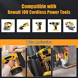 2Pack 4500mAh Replacement for Dewalt 18V Battery NiMH Compatible with Dewalt 18 Volt XPR Battery DC9098 DC9096 DC9099 DC970 DW9095 DW9096 DW9098 DW9099 DE9039 DE9095 DE9096 Cordless Tools (Orange)