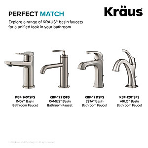 KRAUS Pop-Up Drain for Bathroom Sink with Overflow in Spot-Free Stainless Steel, PU-11SFS