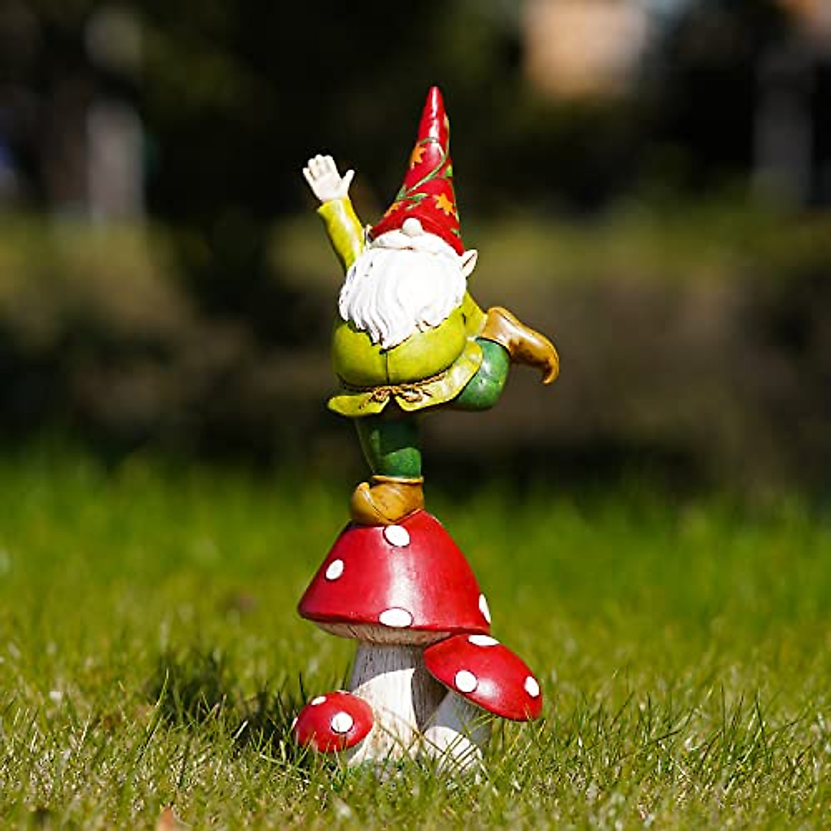 Topadorn Vegetable Garden Gnome Statue Decoration Statuary Gnomes Garden Decorations,Mushroom