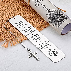 Christian Gifts for Women Men Faith Religious Bible Verse Bookmark Baptism Gifts for Kid Teen Girl Boy Catholic Inspirational Bookmark Graduation Gifts for Her Him Son Daughter Church Gifts in Bulk