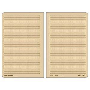 Rite in the Rain All Weather Tan Tactical Field Notebook, 4 5/8" x 7" Soft Cover Weatherproof Notepad, Universal Page Pattern, Reference Pages (No. 980T)