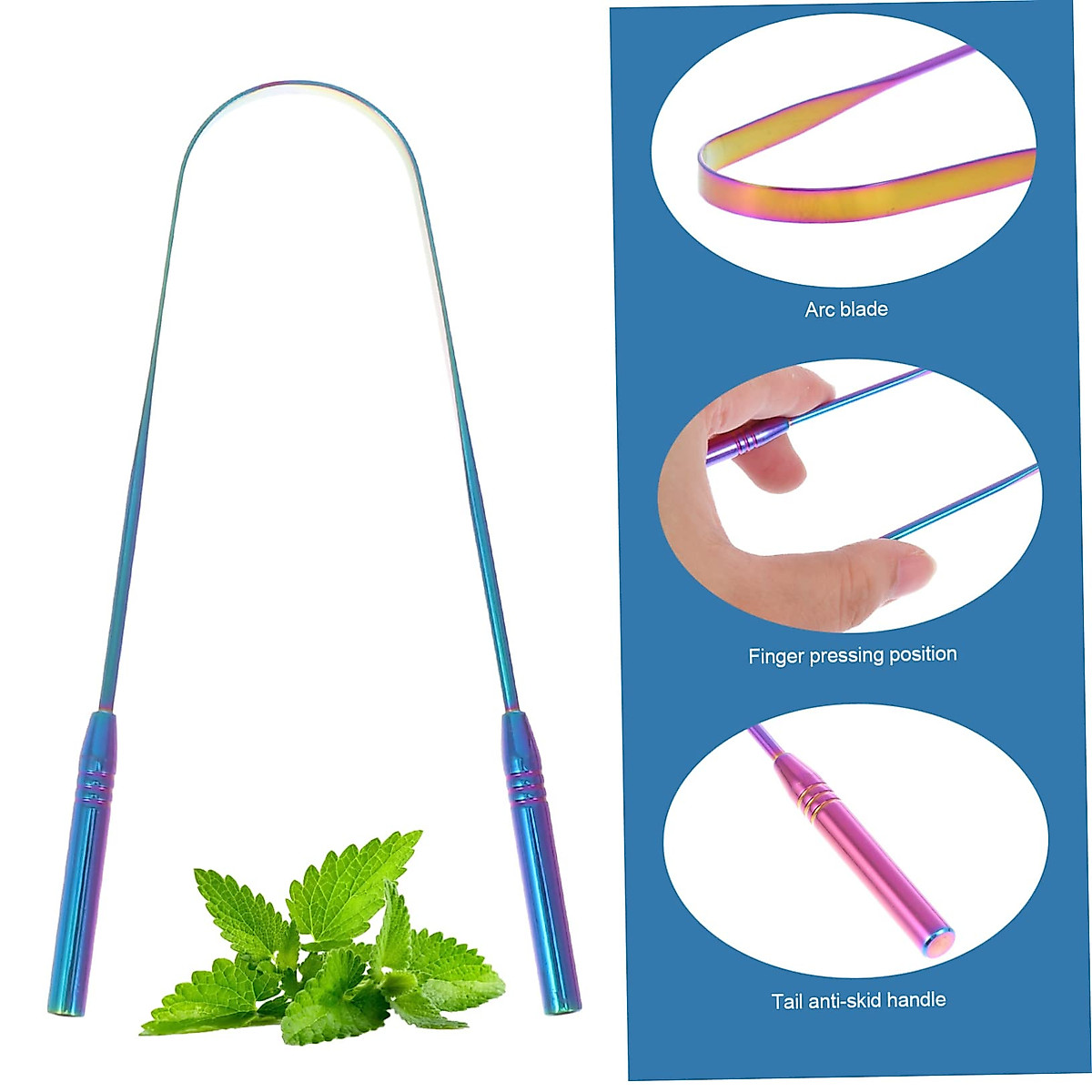 1 Set Brush and Scraper Oral Care Scraper Scraper Oral Care Tool Oral Care Supply Cleaning Brush Stainless Steel Coating Scraper