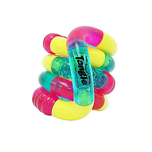 Tangle® Jr. Textured 4-Pack Genuine Tangle Toys Fidget Pack - Textured Fidget Toy Fidgets Pack for Kids and Adults - Fidget Toy for School - Gift for Teens and Adults
