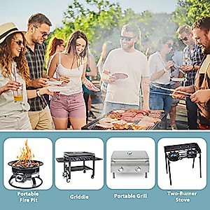 SHINESTAR 24FT RV Propane Quick Connect Hose for Camp Chef Stove, Royal Gourmet Table Top Griddle, Pit Boss Two-Burner Grill, Fire Pit and More