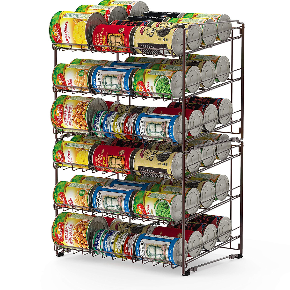 SimpleHouseware Stackable Can Rack Organizer, Bronze