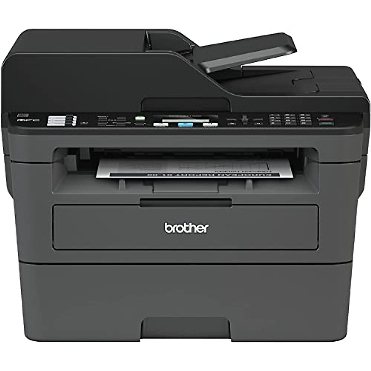 Brother MFC-L2710DW Wireless All-in-One Monochrome Laser Printer for Home Office, Black - Print Copy Scan Fax - 32 ppm, 2400 x 600 dpi, 50-Sheet ADF, Auto Duplex Printing, Voice Activated, Ethernet